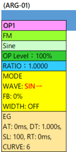 KORG opsixの機能: MODE: FM: WAVE | カムカム・シンセサイザー